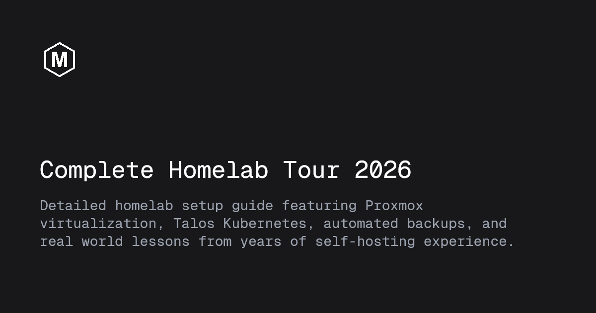 Complete Homelab Tour 2025 - Merox